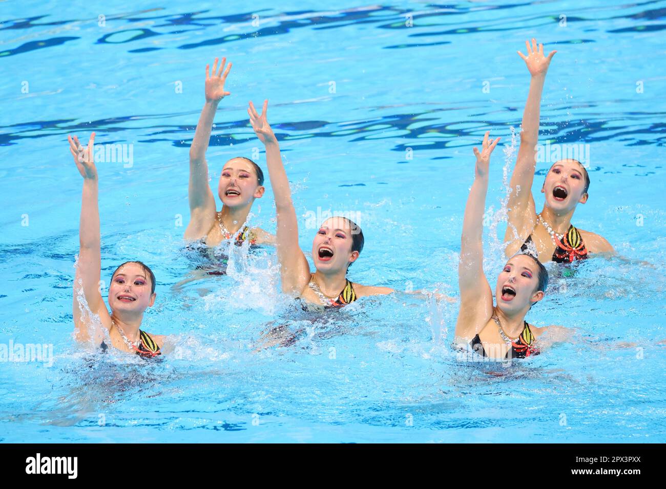 Tokyo, Japan. 1st May, 2023. Toyama swimming palace team group Artistic ...