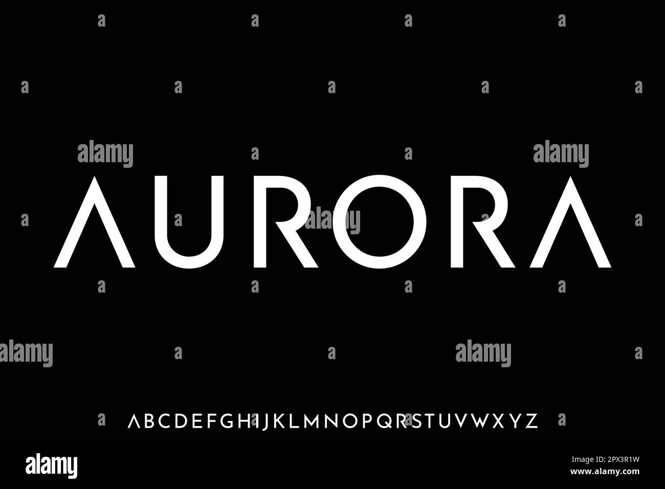 Modern elegant abstract sans serif display font vector Stock Vector ... Modern elegant abstract sans serif display font vector Stock Vector ...