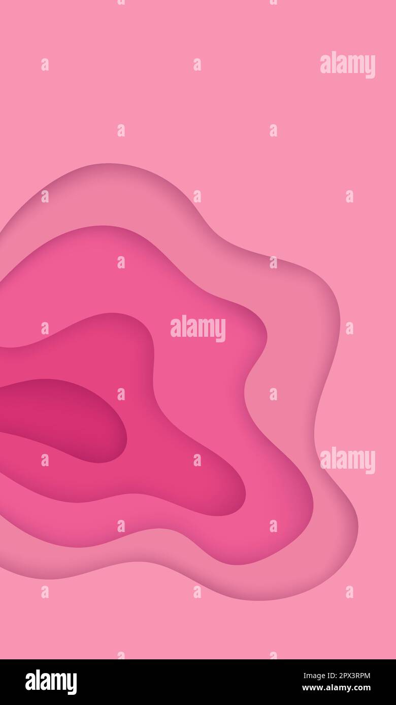 Pink cutout background, vector illustration Stock Vector Image & Art ...