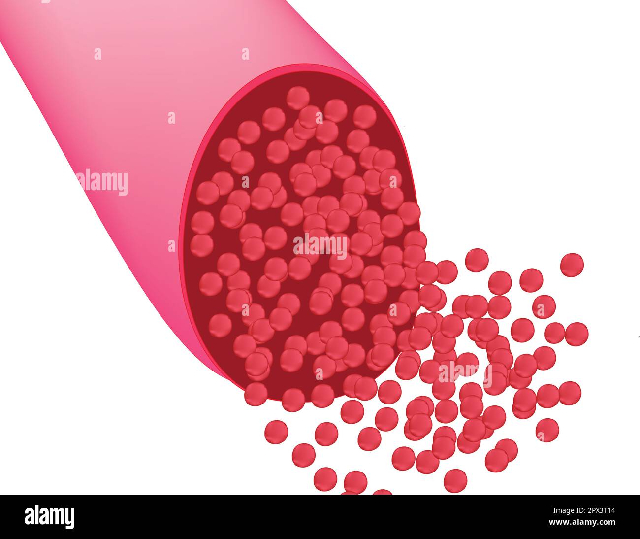 Human blood , microscope Stock Vector Images - Alamy