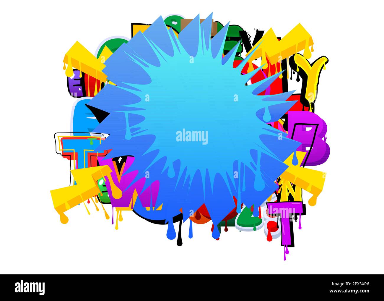 Bubble Graffiti Background