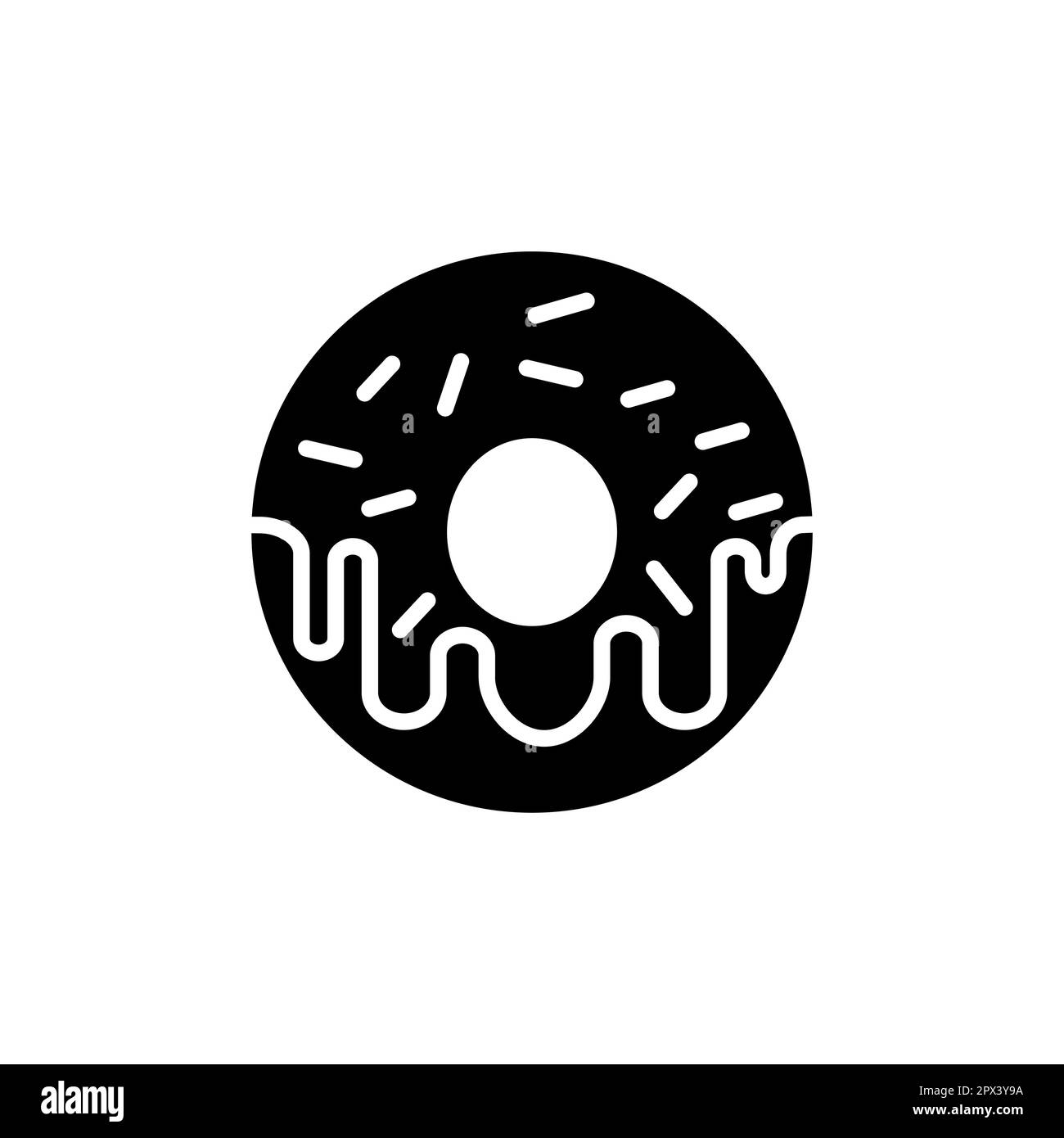 Donut icon vector. doughnut icon. donut logo Stock Vector Image & Art ...