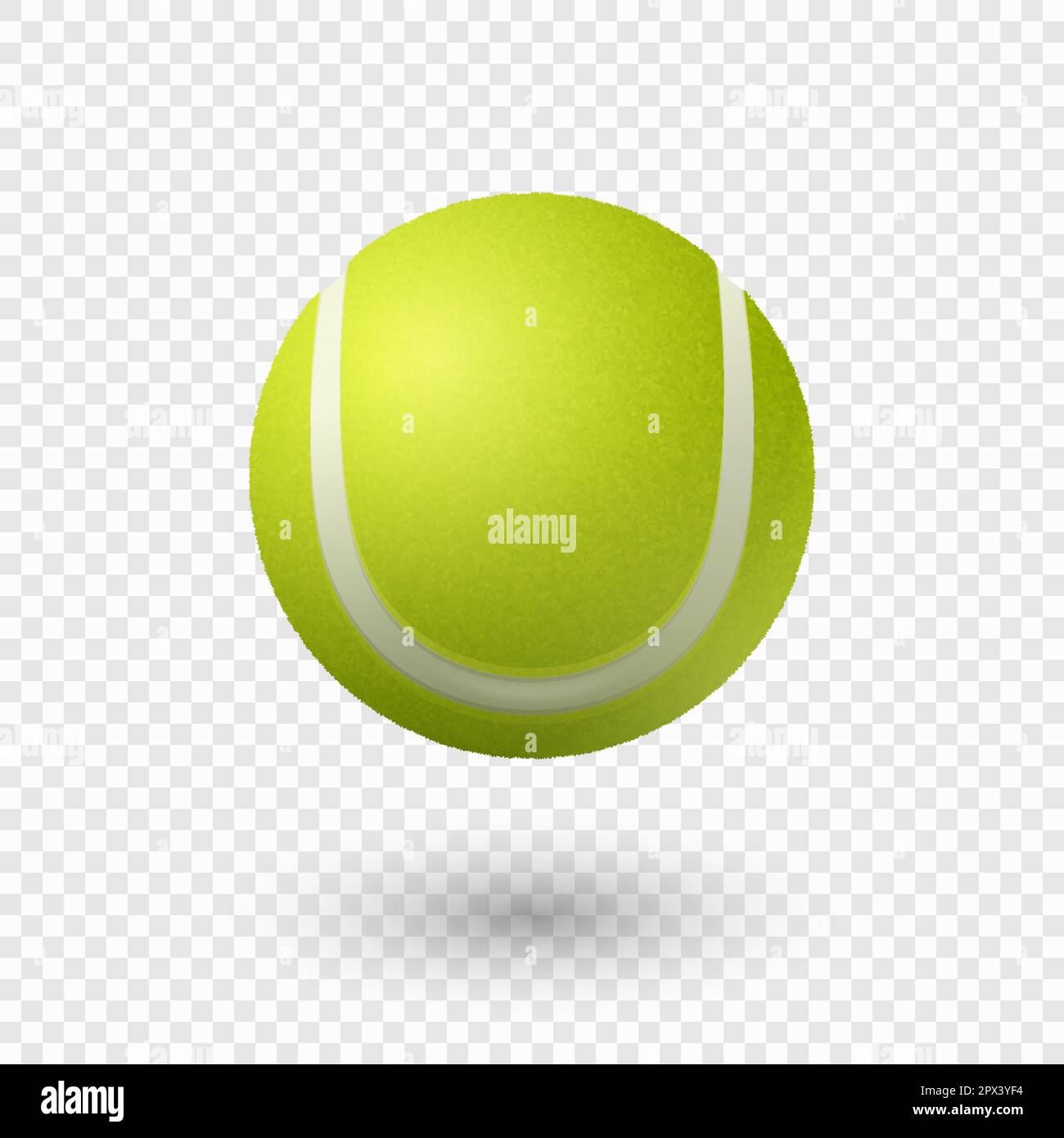 Vector 3d Realistic Green Textured Tennis Ball in Flight Icon Closeup ...