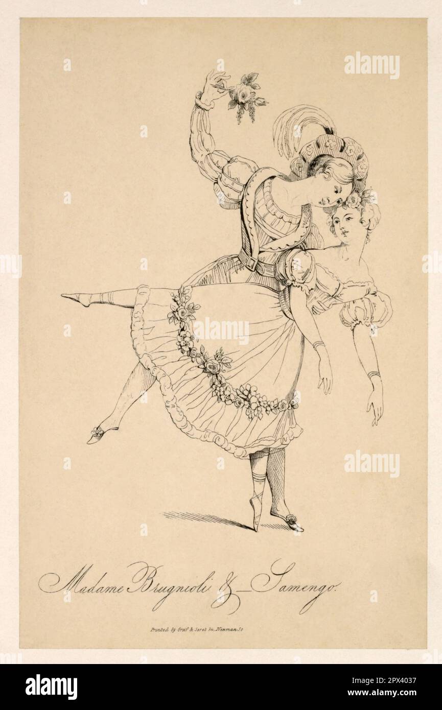 1830 c. , LONDON , GREAT BRITAIN : The celebrathed italian coreographer ...