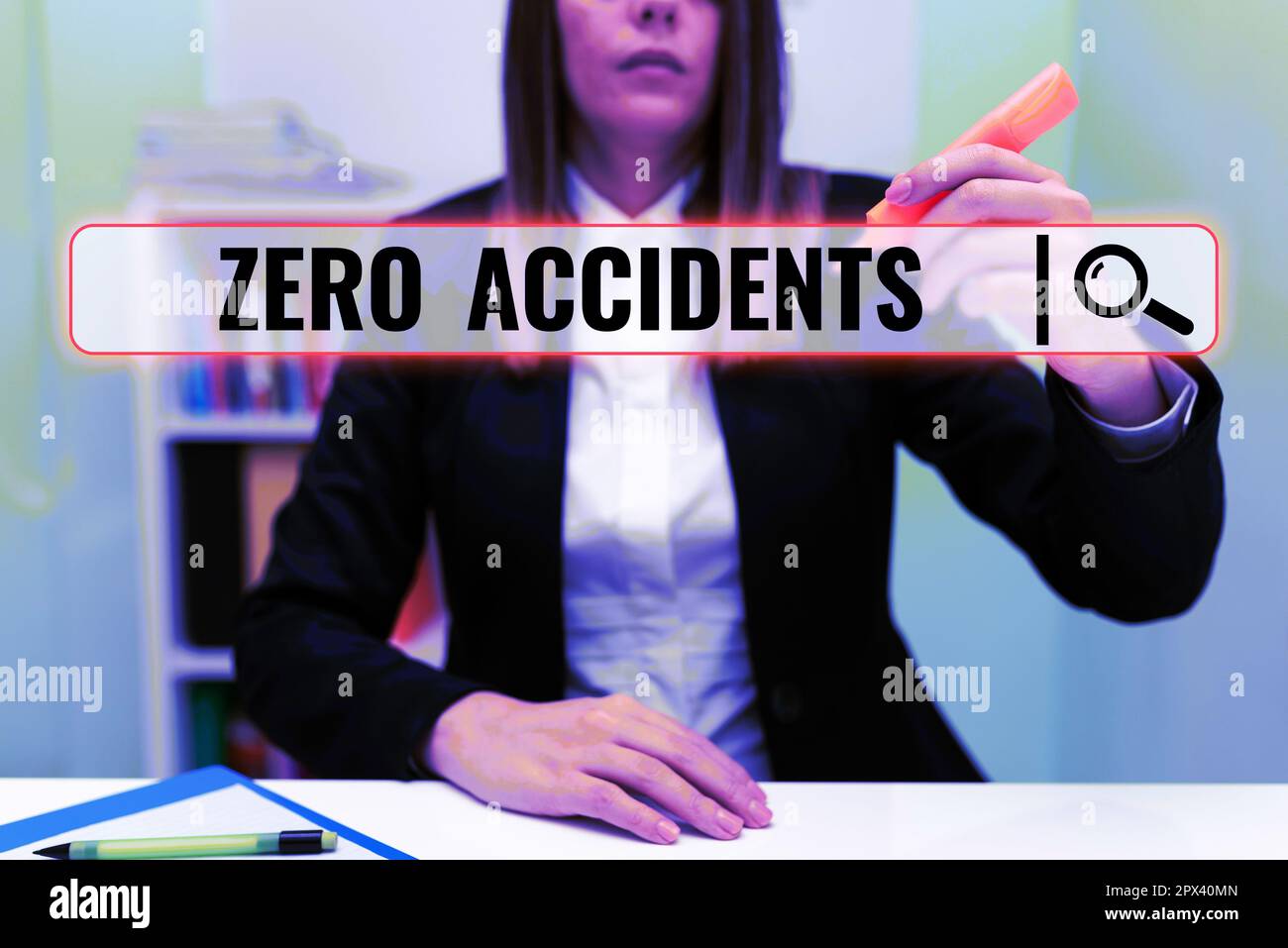 Text sign showing Zero Accidents, Business approach important strategy ...