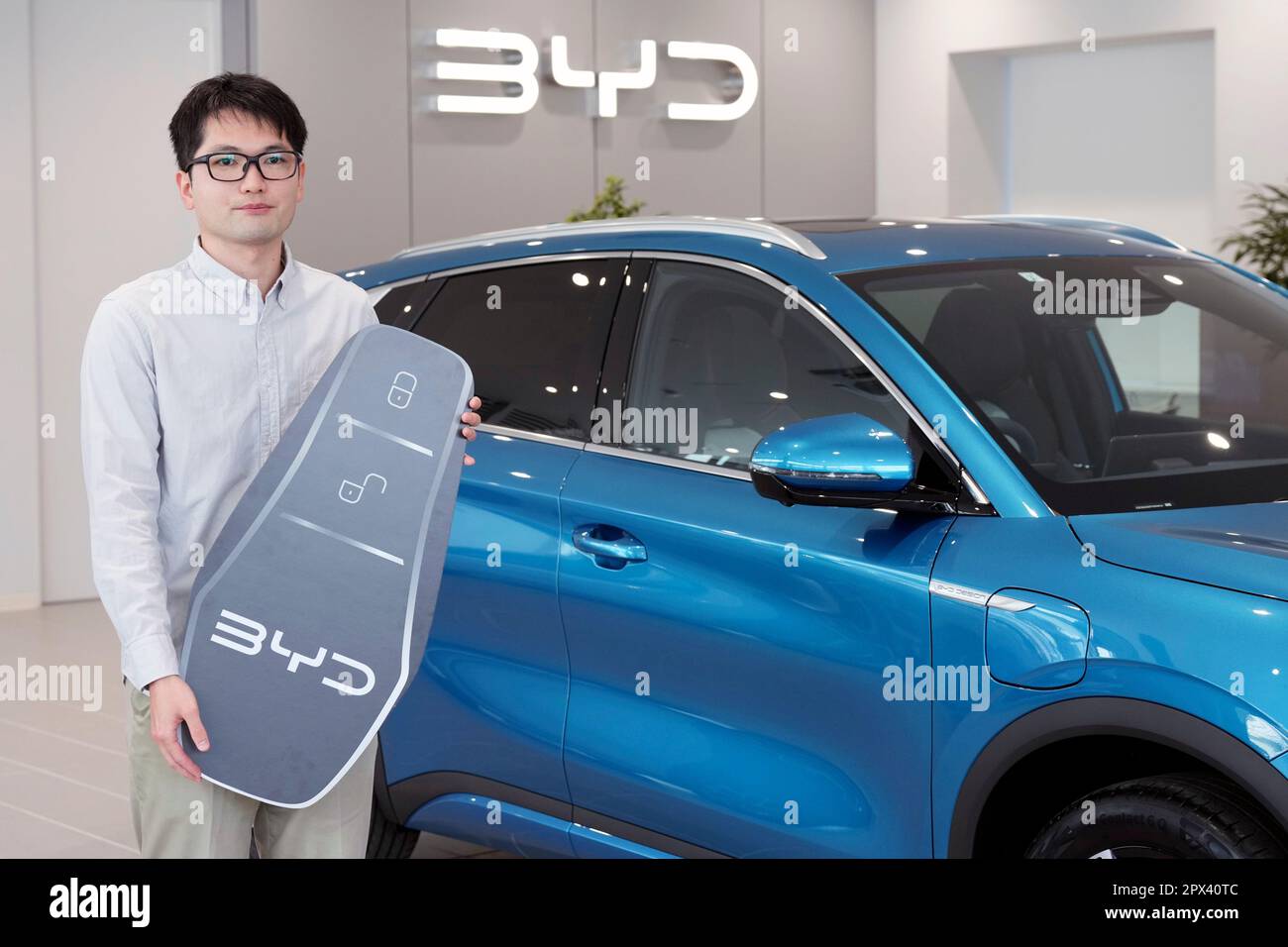 Ohta, who just bought a brand new BYD ATTO 3 electric sports utility ...