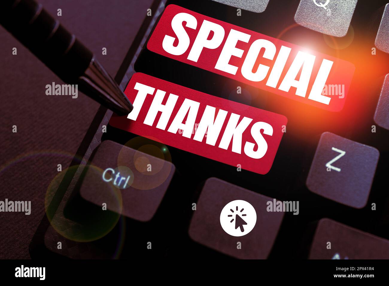 Hand writing sign Special Thanks, Word for expression of appreciation ...