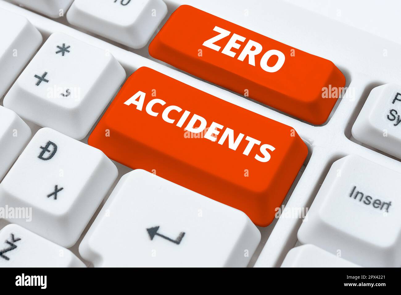 Sign displaying Zero Accidents, Conceptual photo important strategy for ...