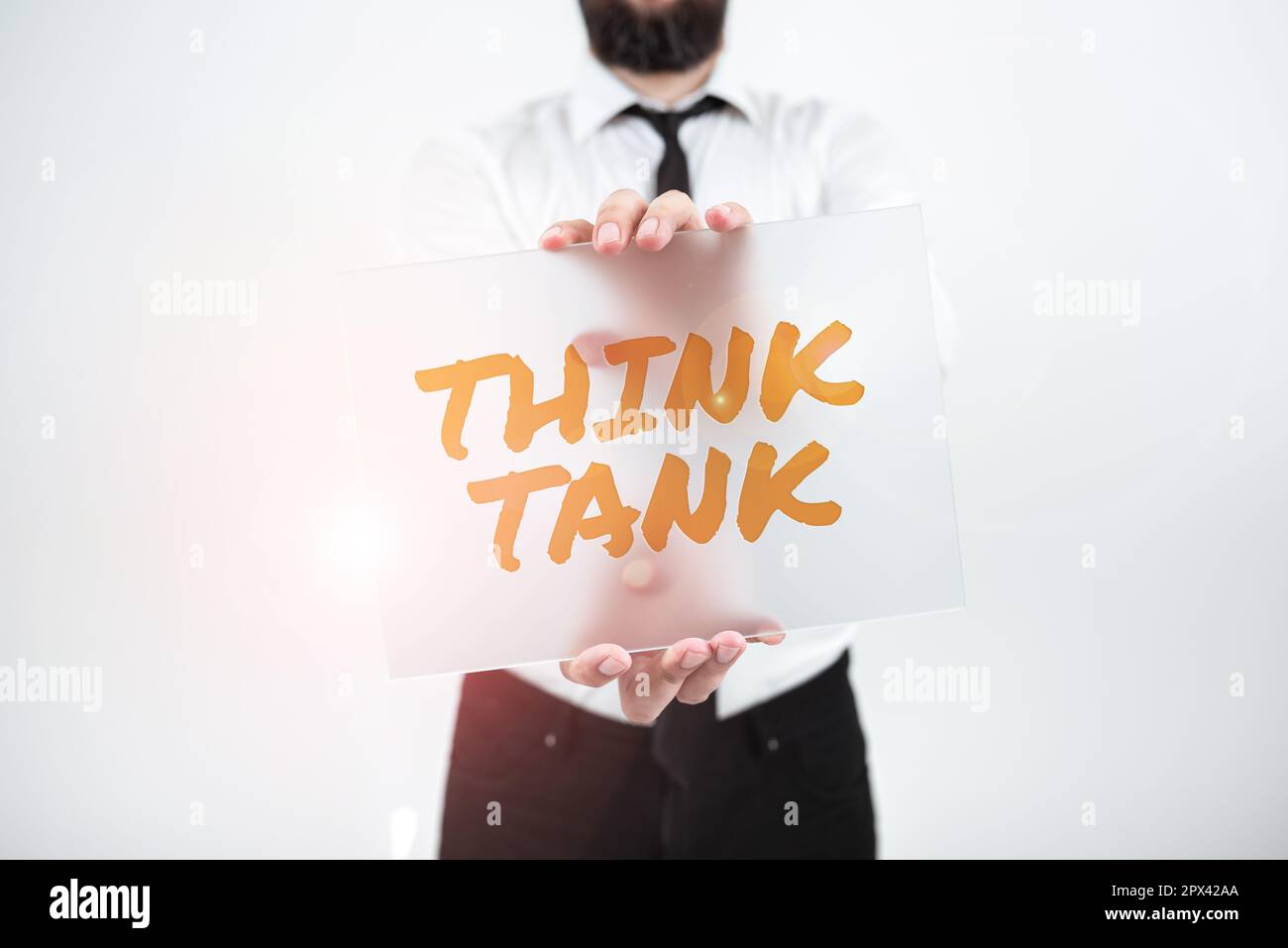 Sign displaying Think Tank, Business showcase Thinking of Innovative ...