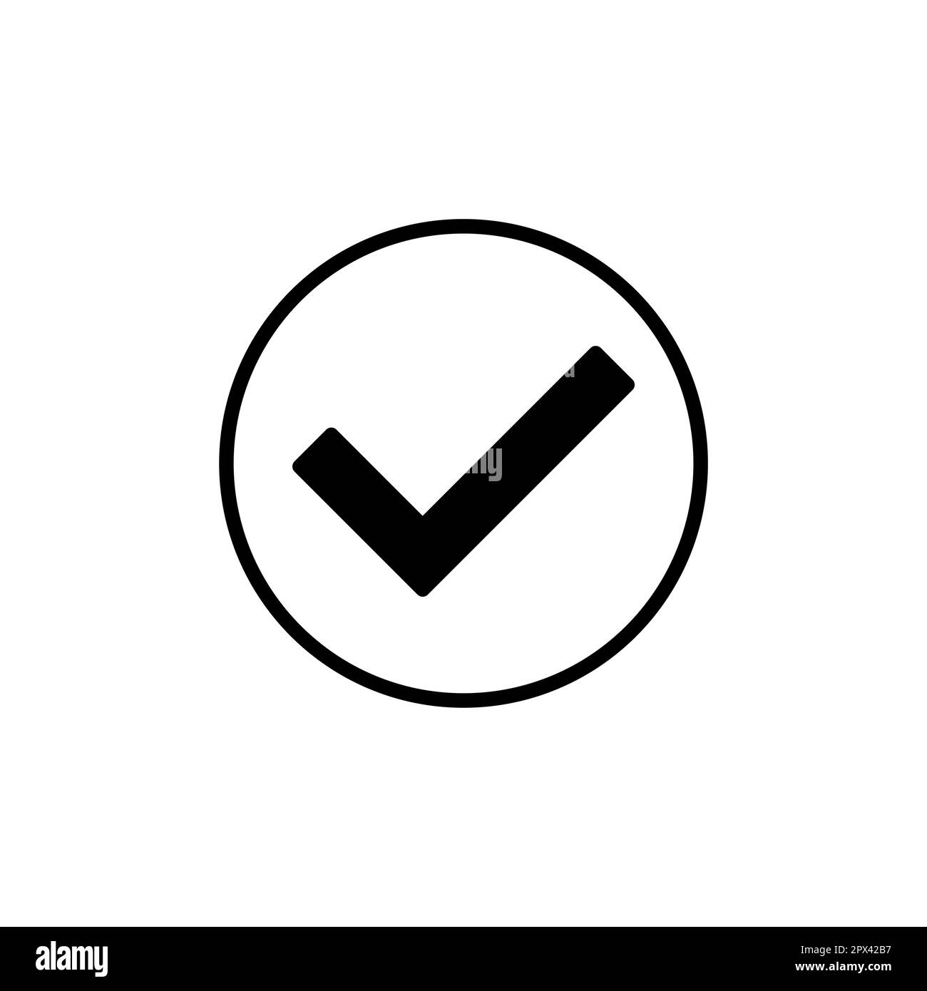 check icon vector. check mark icon. check list button icon Stock Vector ...
