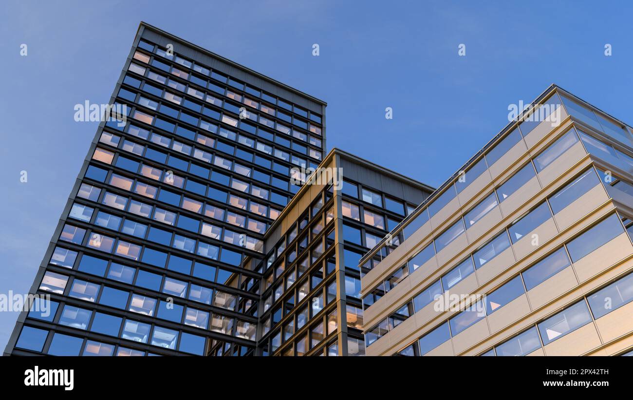 office tower skyscraper building city workplace financial success ...