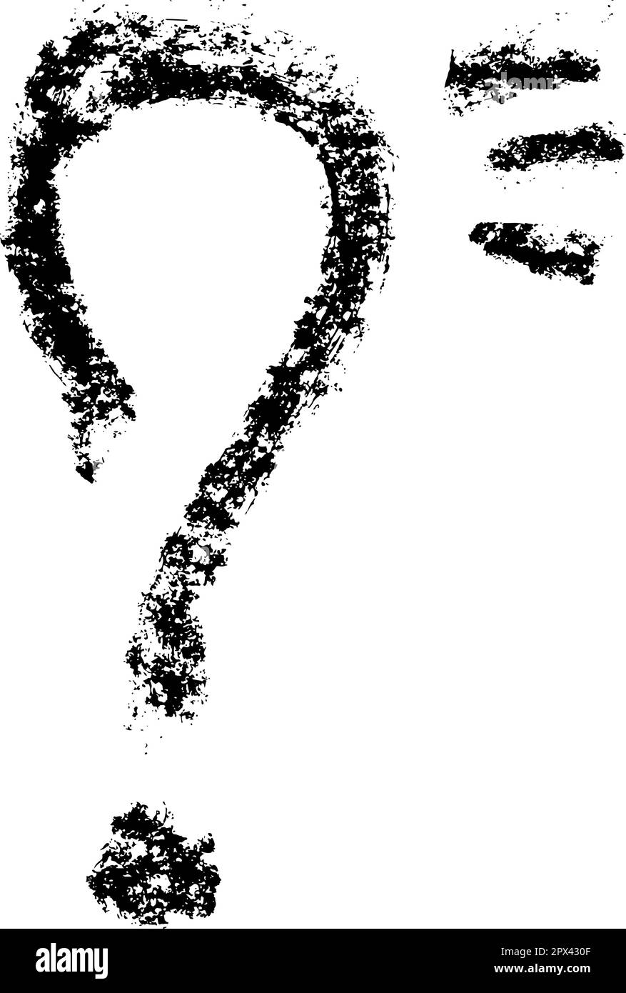 Chalk Textured Question Mark Sign Stock Vector Image & Art - Alamy