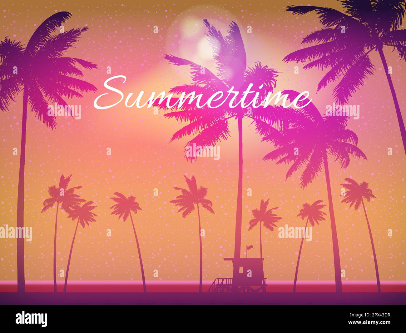 Sunset fiji Stock Vector Images - Alamy