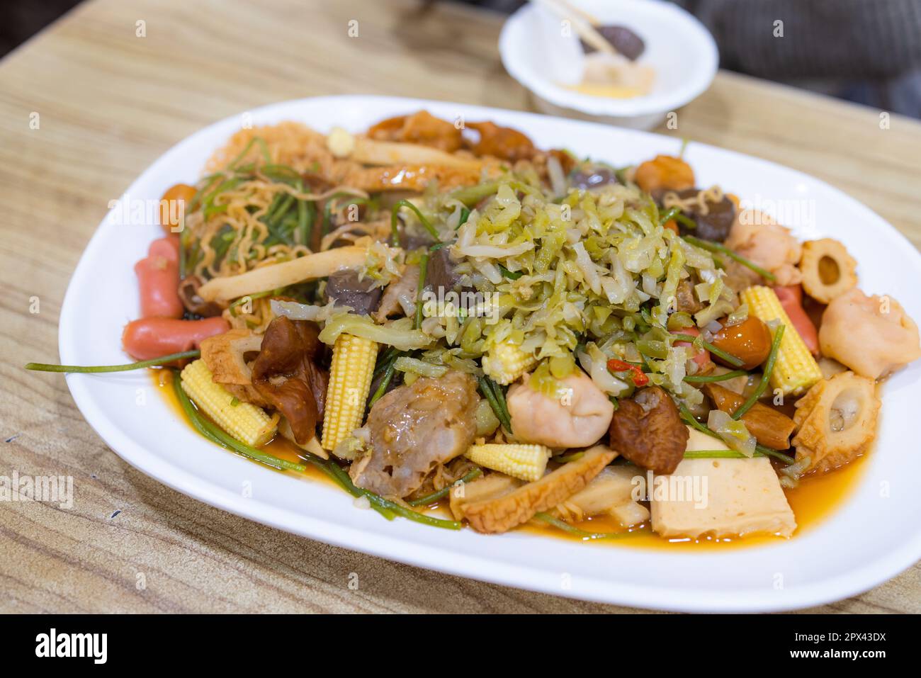 Taiwanese cuisine soy sauce braised food Stock Photo - Alamy