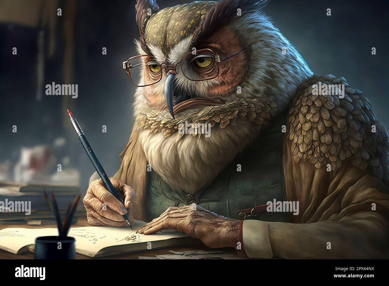 Owl Writing