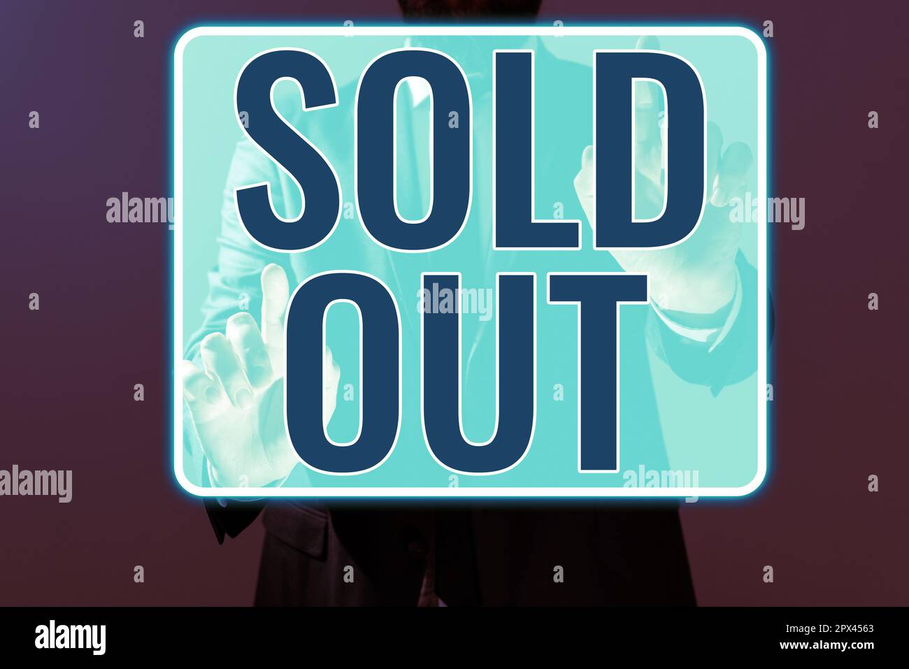 Writing displaying text Sold Out, Conceptual photo Not available ...