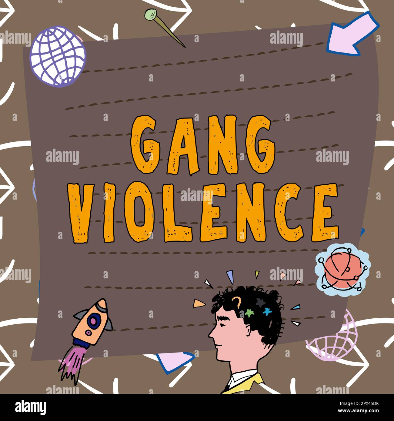 Inspiration showing sign Gang Violence, Business approach infringement ...