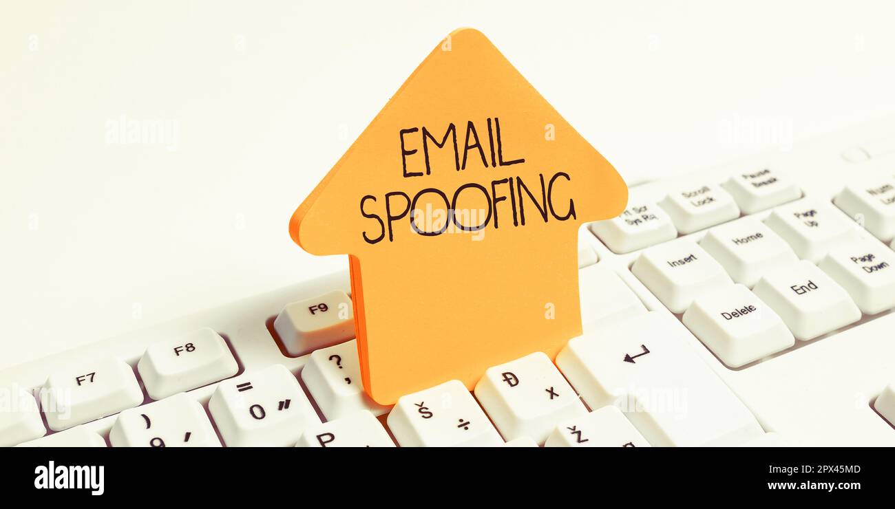 Inspiration showing sign Email Spoofing, Conceptual photo secure the ...