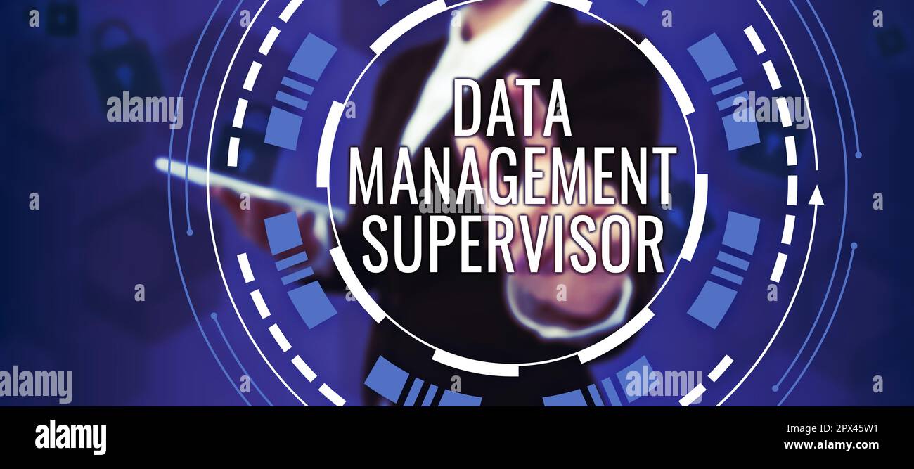 Conceptual display Data Management Supervisor, Internet Concept ensuring the efficient and ...