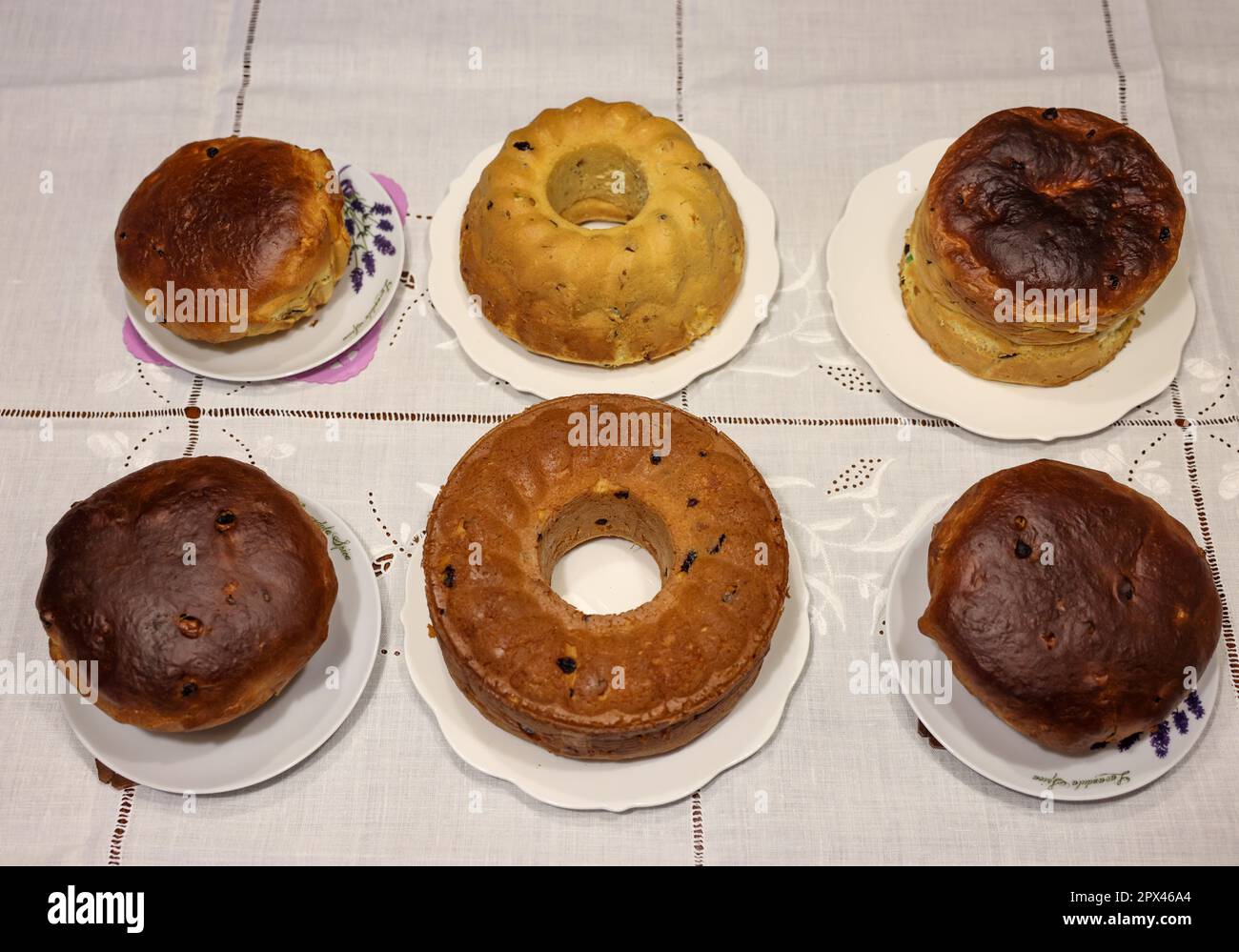 Traditional Ukrainian Easter Cake Kulich or Orthodox Christian Easter ...