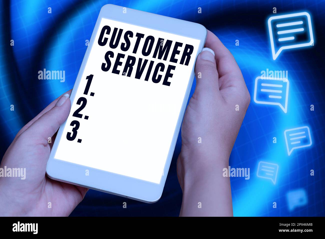 Text showing inspiration Customer Service, Word Written on process of ...