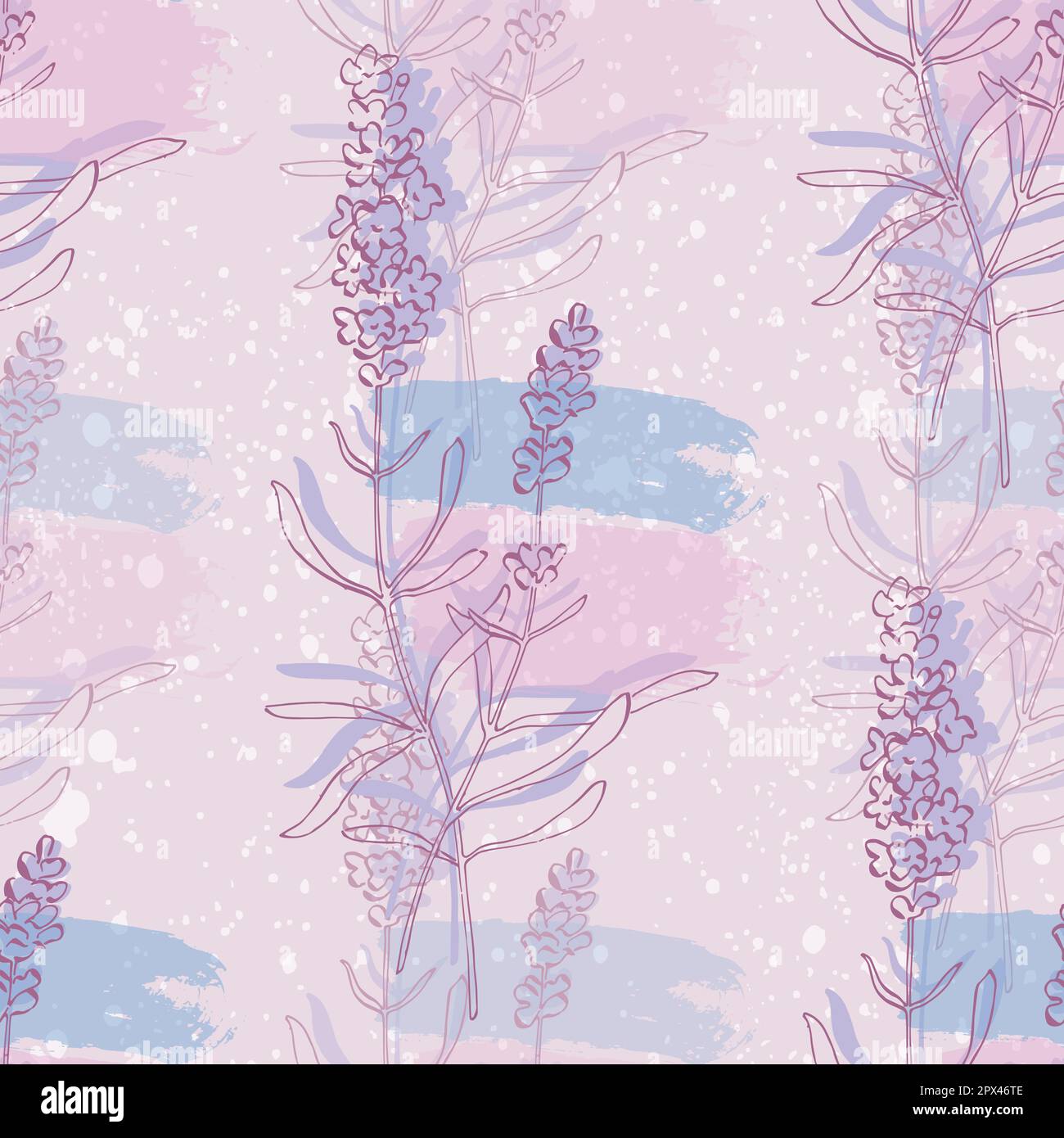 Lavender seamless pattern. Seamless pattern for fabric, paper and other ...