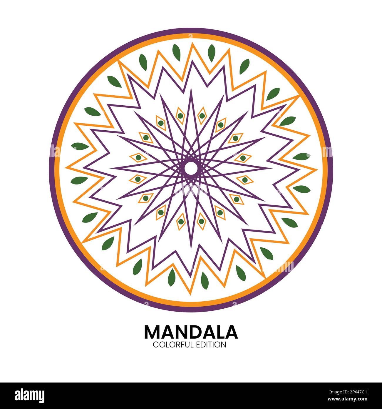 Vector hand drawn doodle mandala. Ethnic mandala with colorful tribal ...