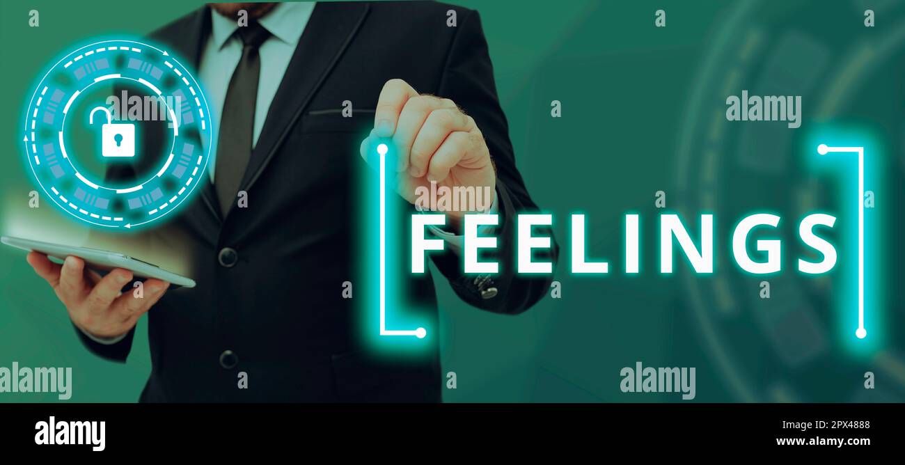 Inspiration showing sign Feelings, Conceptual photo causing happy ...