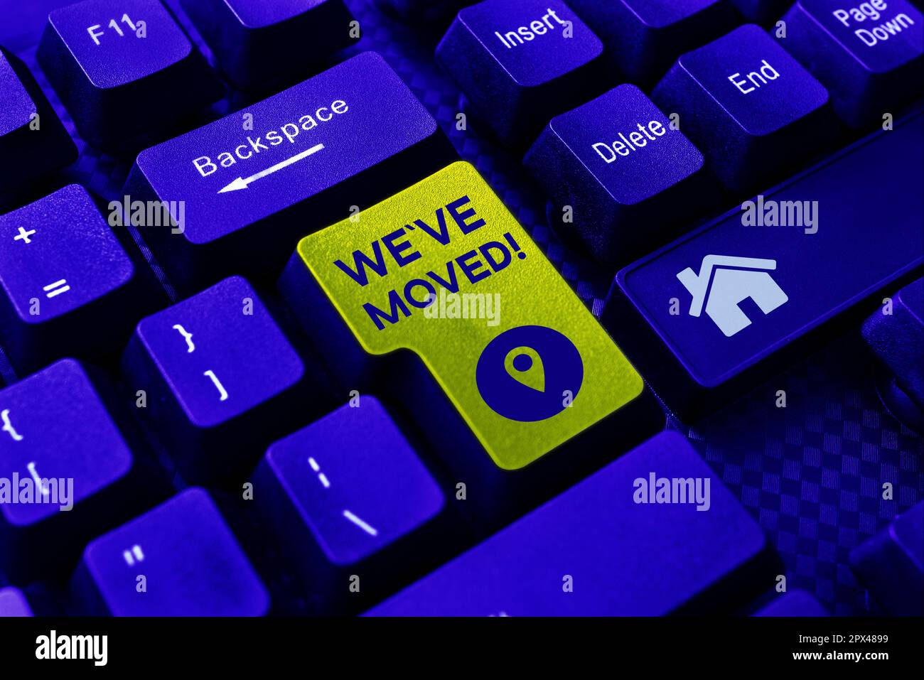 Inspiration showing sign We'Ve Moved, Word for going to live from place ...