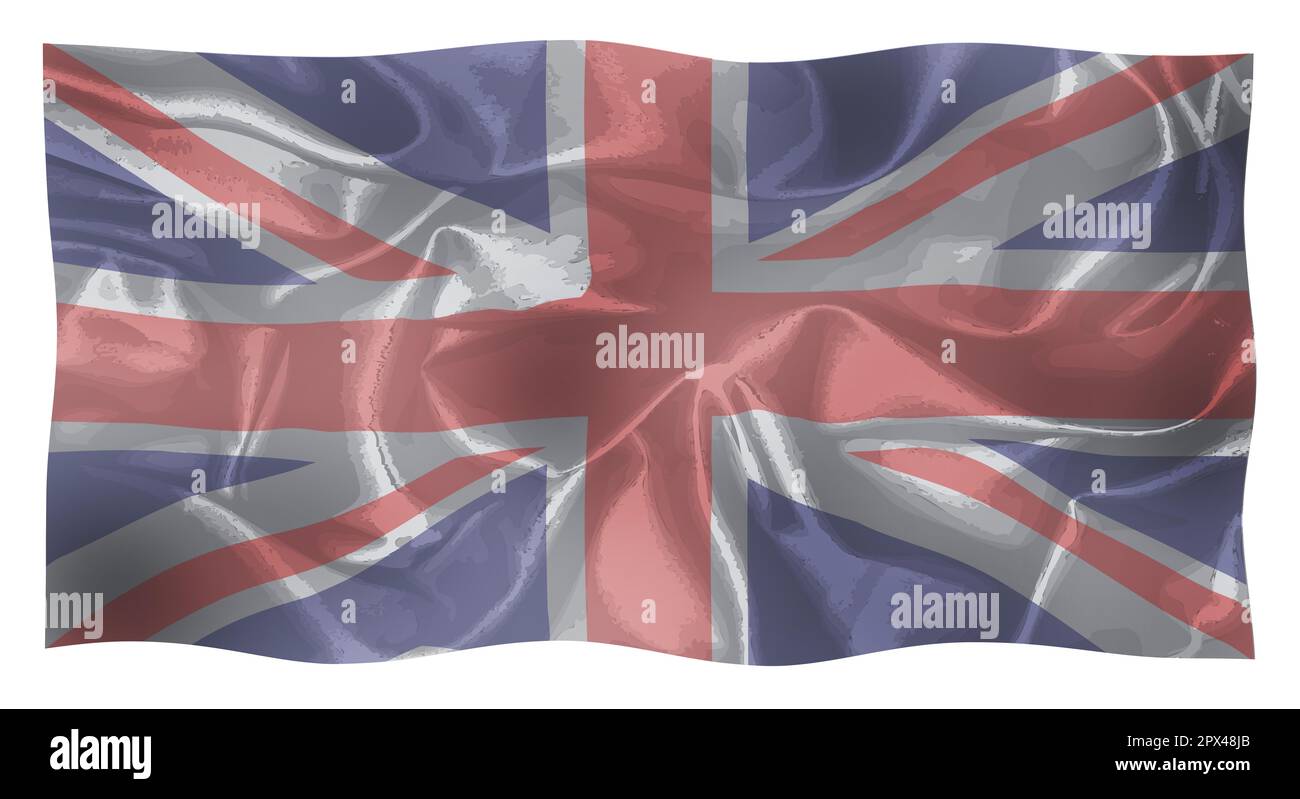 Silk Royal Navy Union Jack silk flag Fluttering in the wind Stock Photo ...