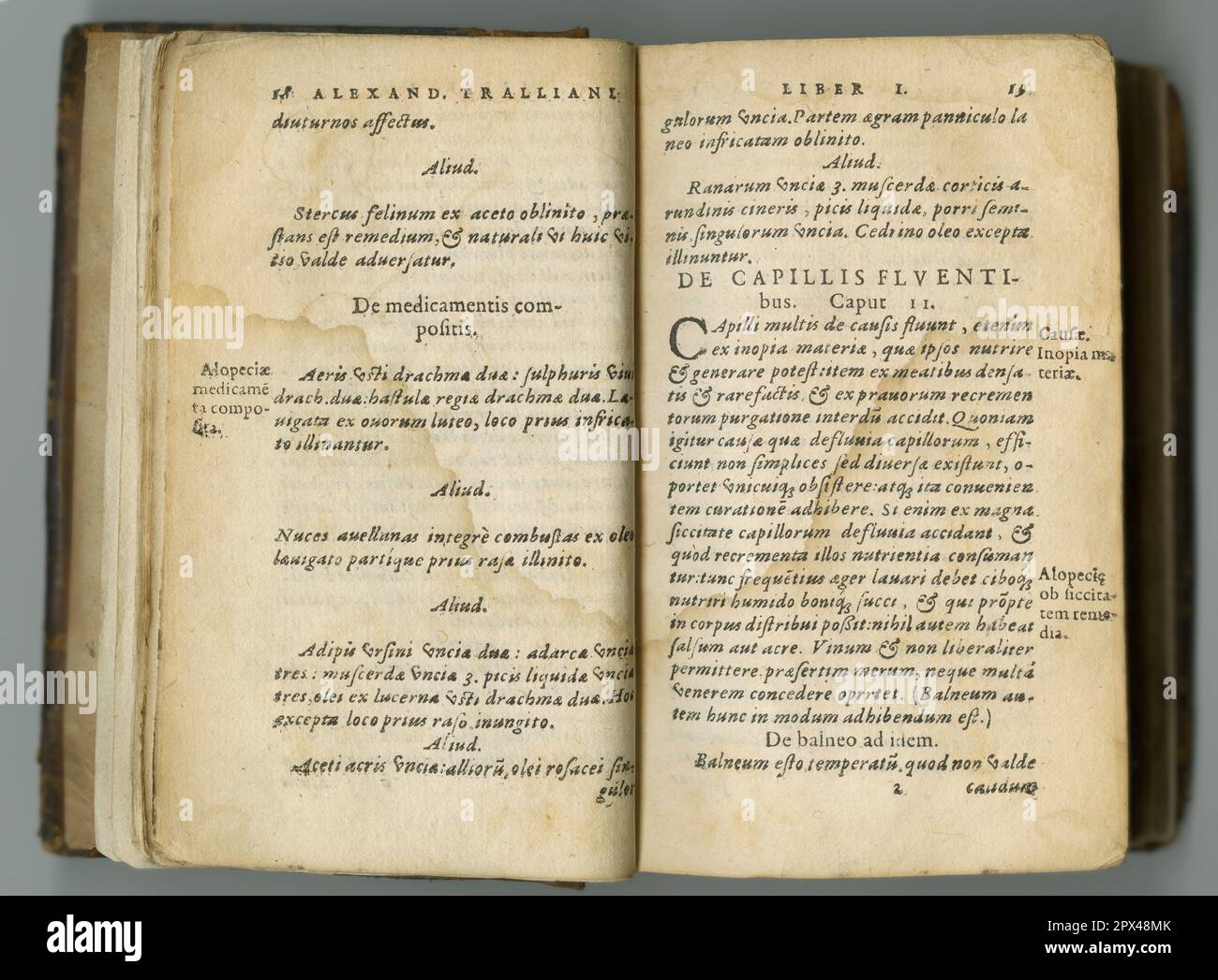 Old and weather-beaten journal. An antique book with its pages on ...