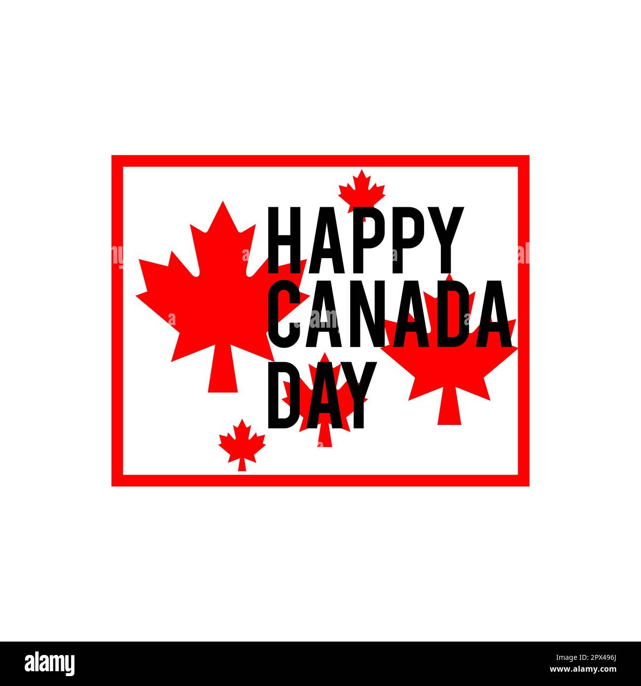 Vector isolated handwritten lettering logo for Canada Day with ...
