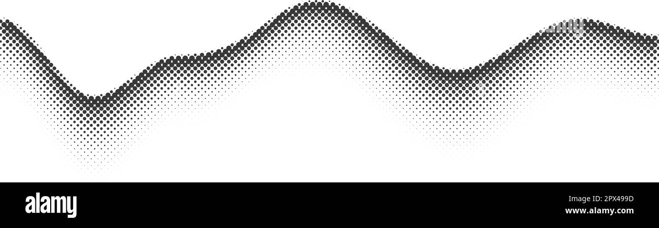 Grainy mountains with noise gradient. Dotted stippled background with ...