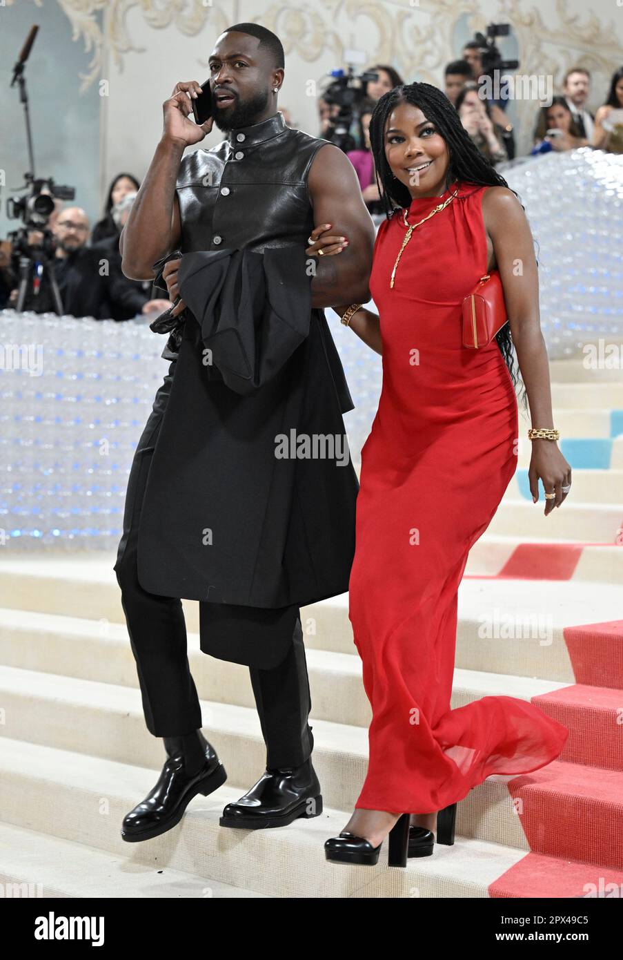 Dwayne Wade, left, and Gabrielle Union attend The Metropolitan Museum ...