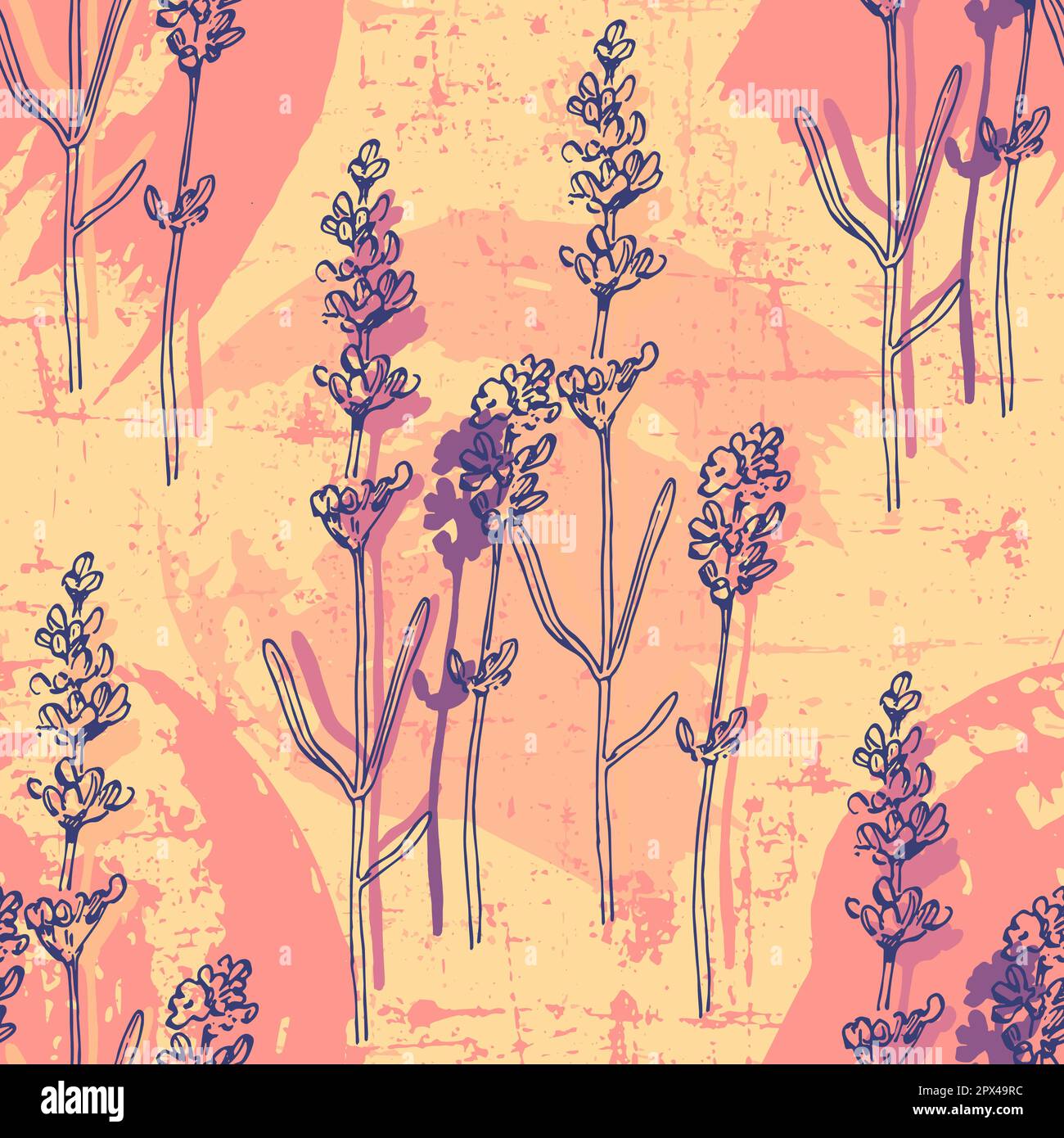 Lavender seamless pattern. Seamless pattern for fabric, paper and other ...