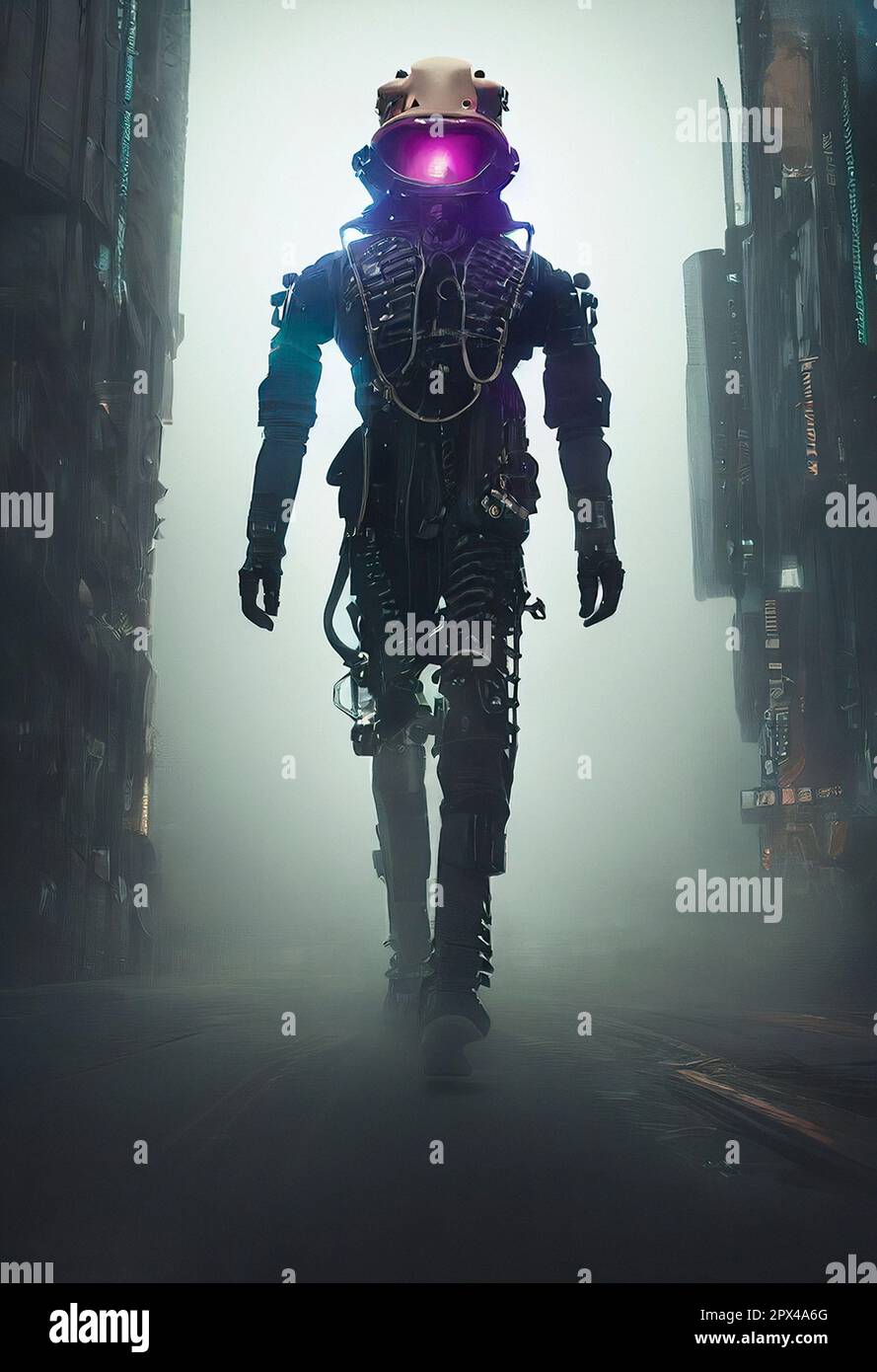 Dystopian future city hi-res stock photography and images - Alamy