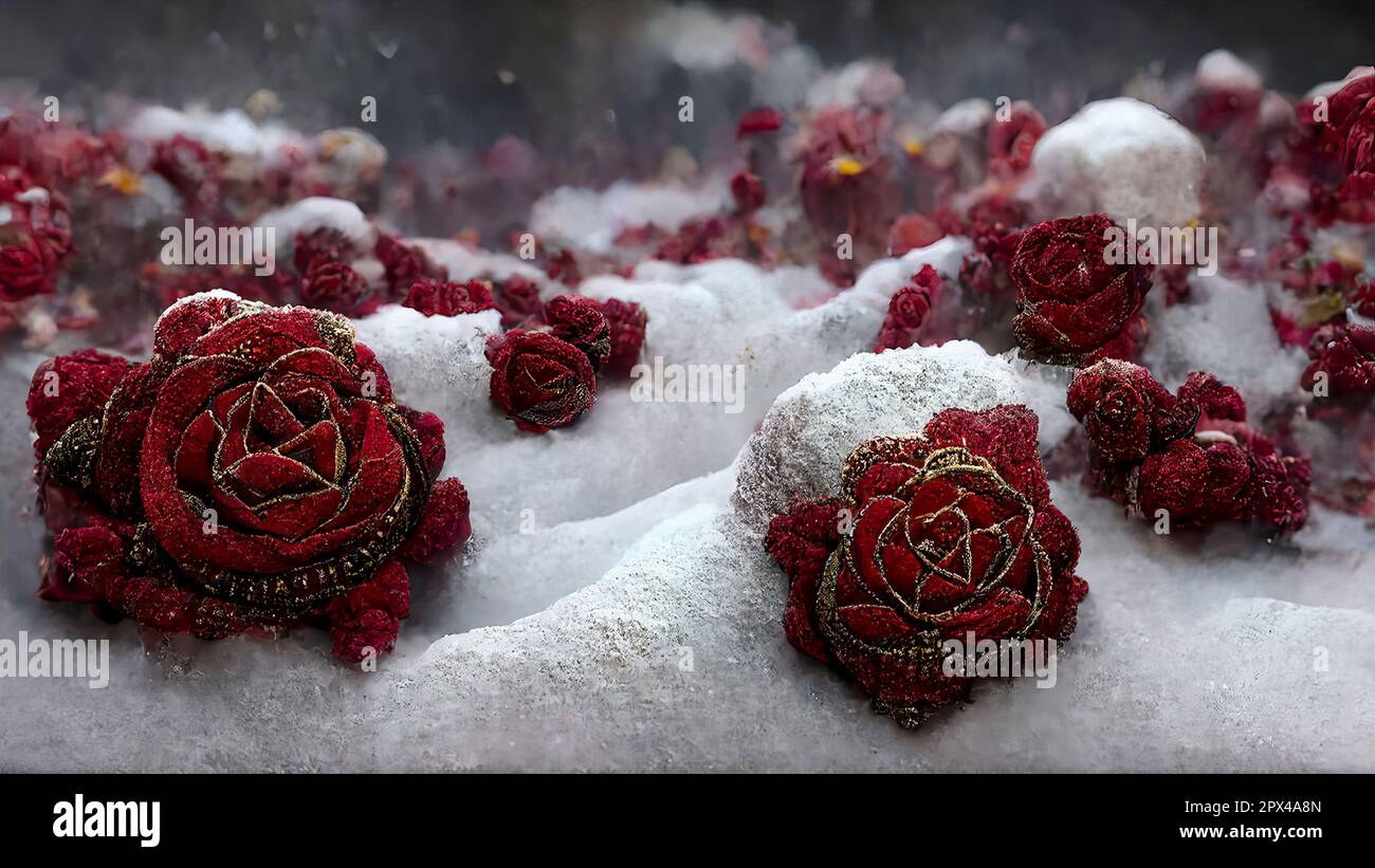 Roses winter outside hi-res stock photography and images - Alamy
