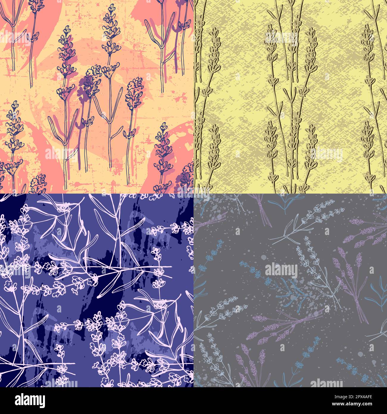 Lavender seamless pattern. Seamless pattern for fabric, paper and other ...