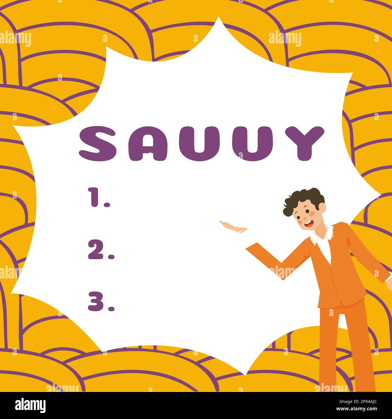 Hand writing sign Savvy, Word Written on having perception ...