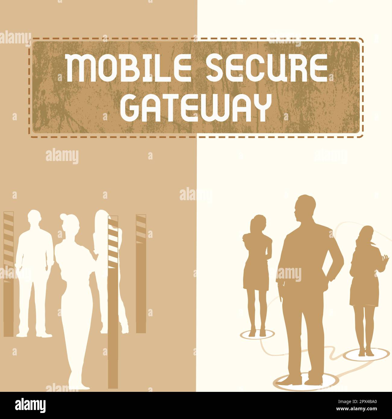 Sign displaying Mobile Secure Gateway, Business showcase Securing ... Sign displaying Mobile Secure Gateway, Business showcase Securing ...