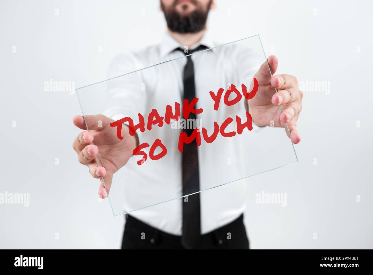 Conceptual caption Thank You So Much, Business overview Expression of Gratitude Greetings of ...