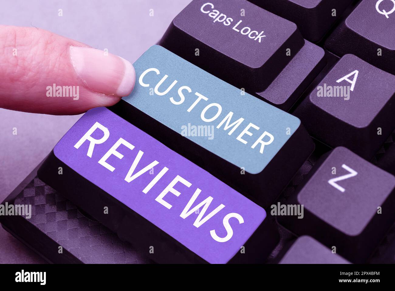 Conceptual display Customer Reviews, Business concept review of a ...