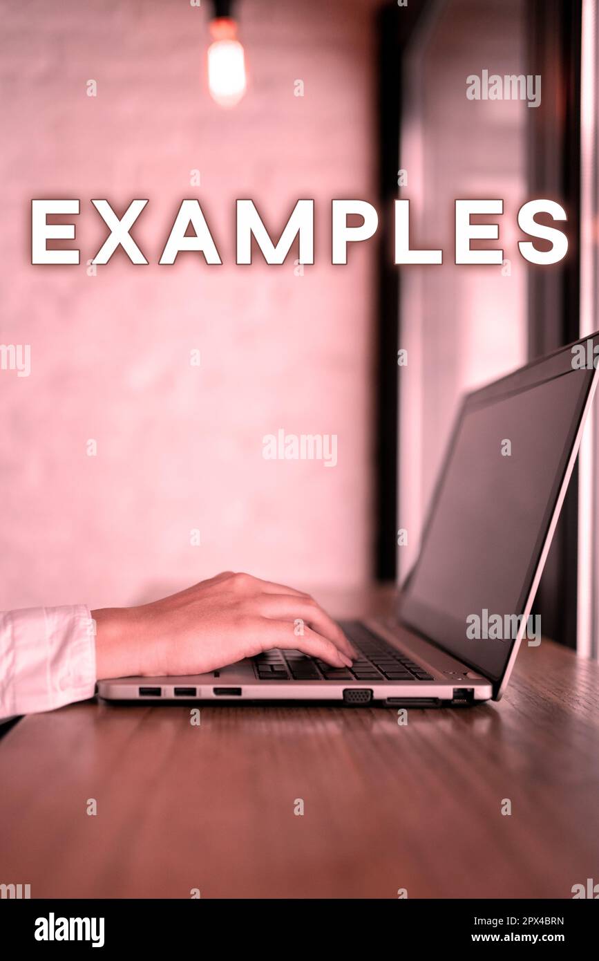 Handwriting Text Examples Concept Meaning Photo Sample Model To Follow Guide Explanation For