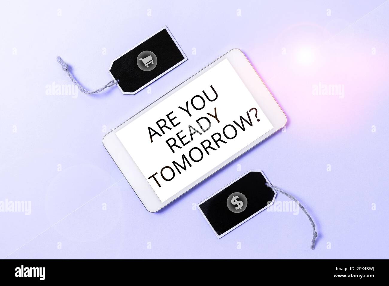 Text caption presenting Are You Ready Tomorrow, Word for Preparation to ...