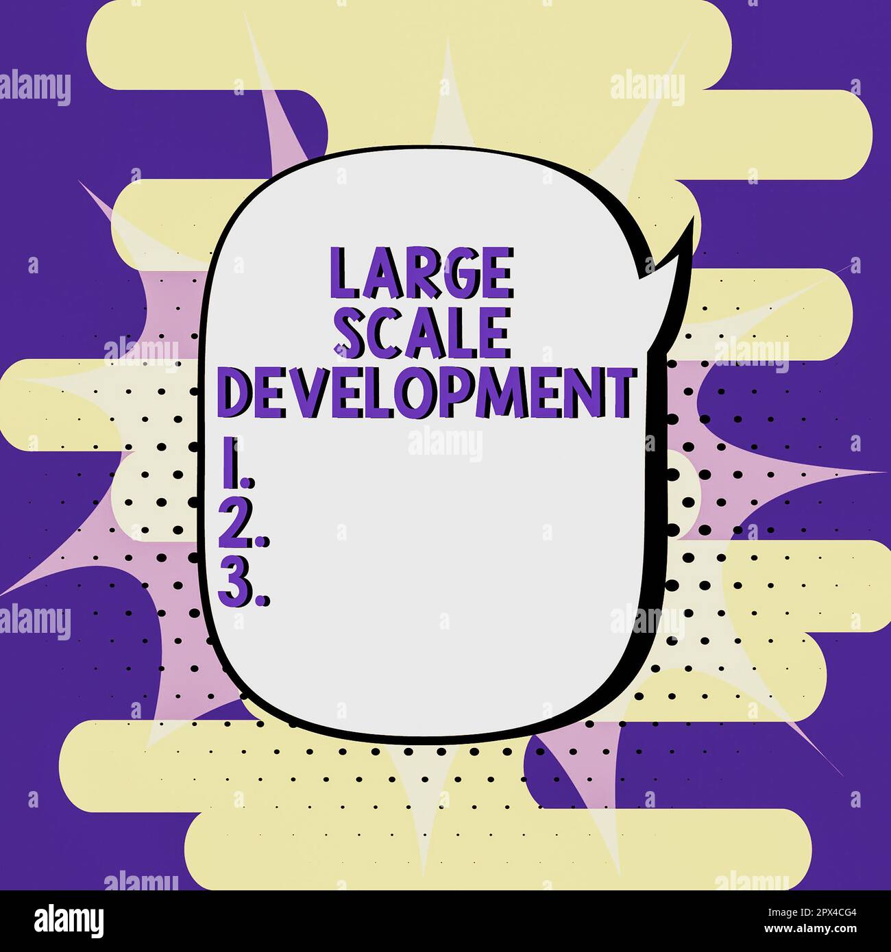 Text caption presenting Large Scale Development, Conceptual photo very ...