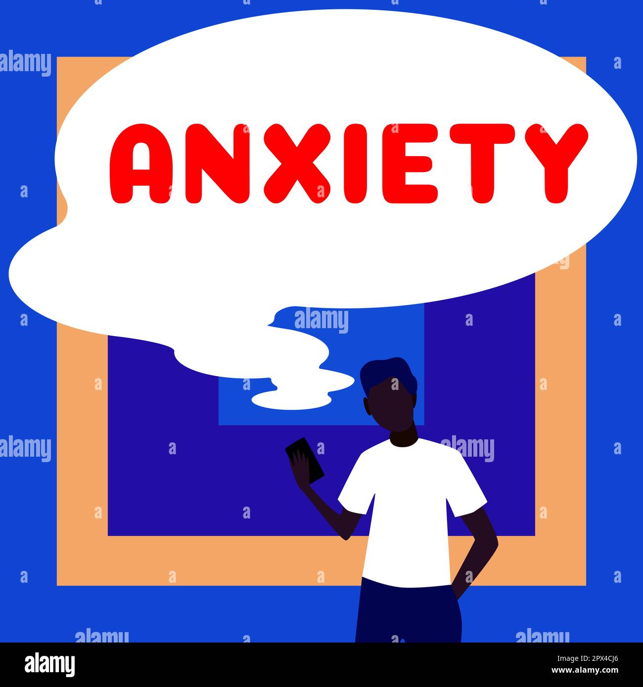 Inspiration showing sign Anxiety, Internet Concept Excessive uneasiness ...