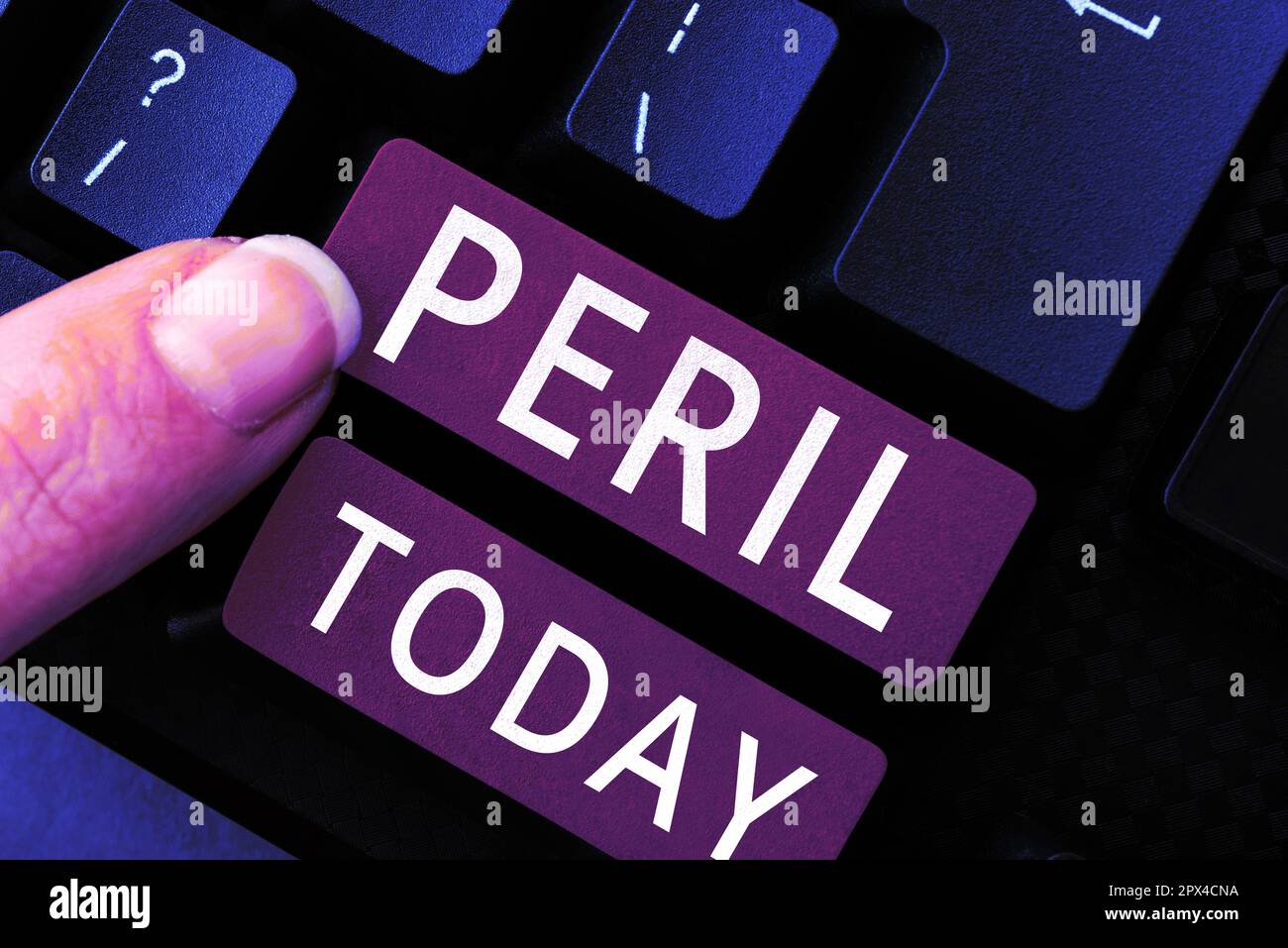 Text showing inspiration Peril, Concept meaning indicates something ...