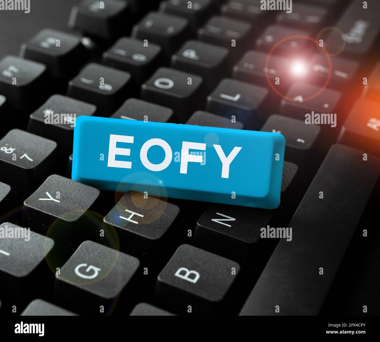 Hand writing sign Eofy, Internet Concept a mega sale held on an end of ...