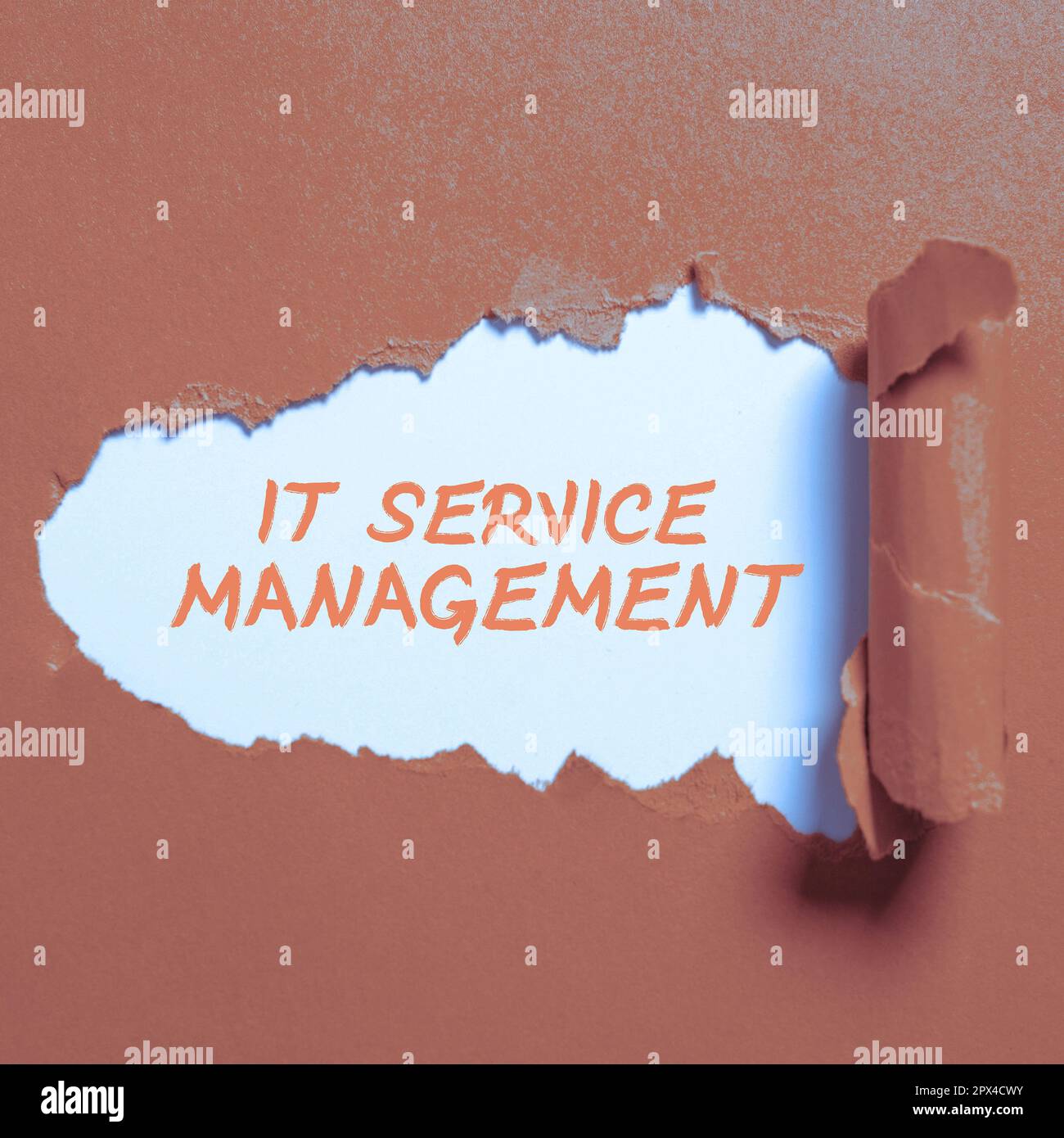 Sign displaying It Service Management, Internet Concept the process of ...