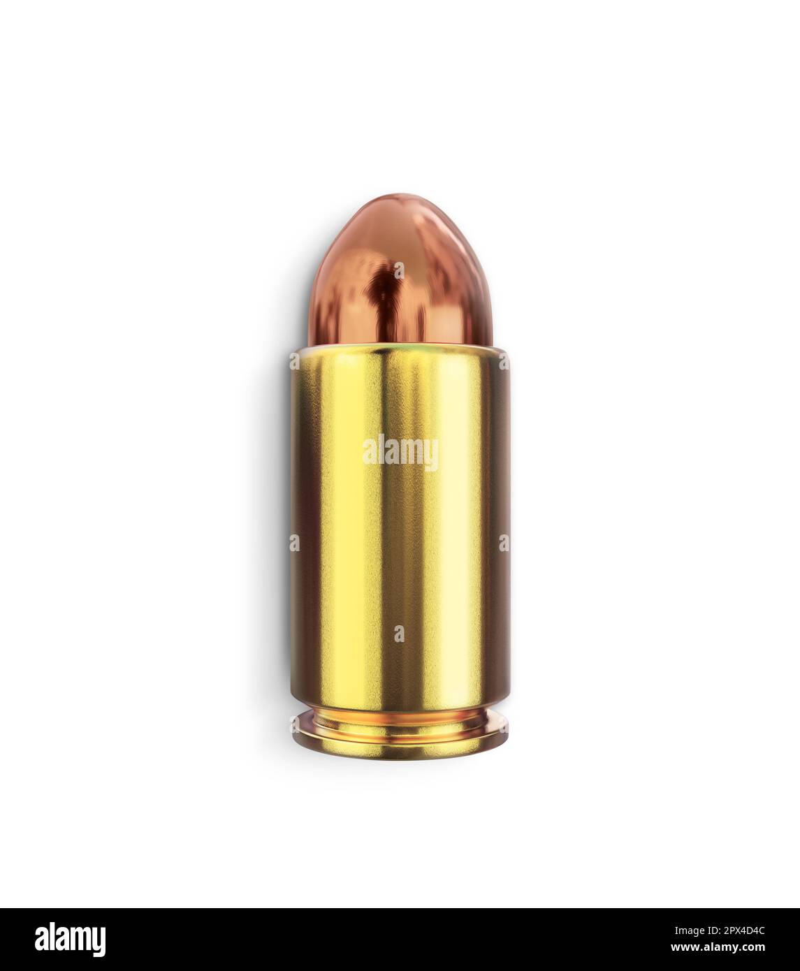 bullet on white background. 3D render Stock Photo - Alamy
